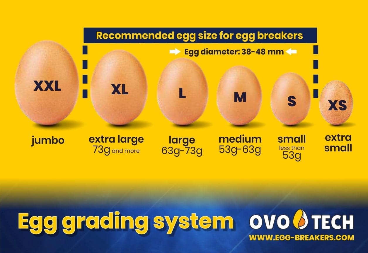 Egg quality classification - Egg breakers, egg centrifuges, egg washers - OVO-TECH